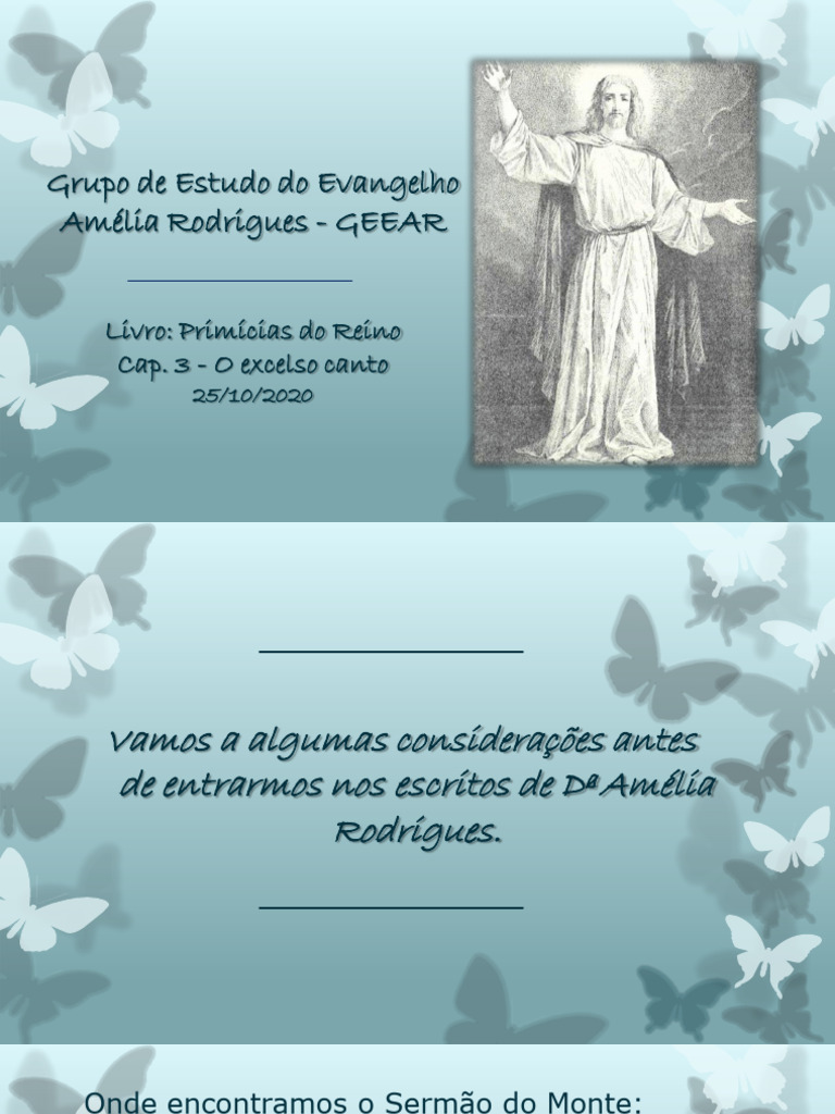 O Excelso Canto Primícias Do Reino de Amélia Rodrigues | PDF | Sermão ...