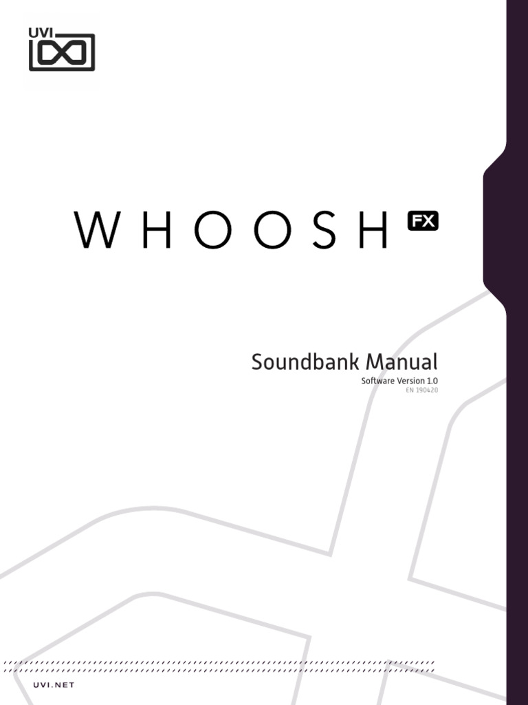 Whoosh-Fx Manual | PDF | Equalization (Audio) | Synthesizer Whoosh-Fx Manual | PDF | Equalization (Audio) | Synthesizer