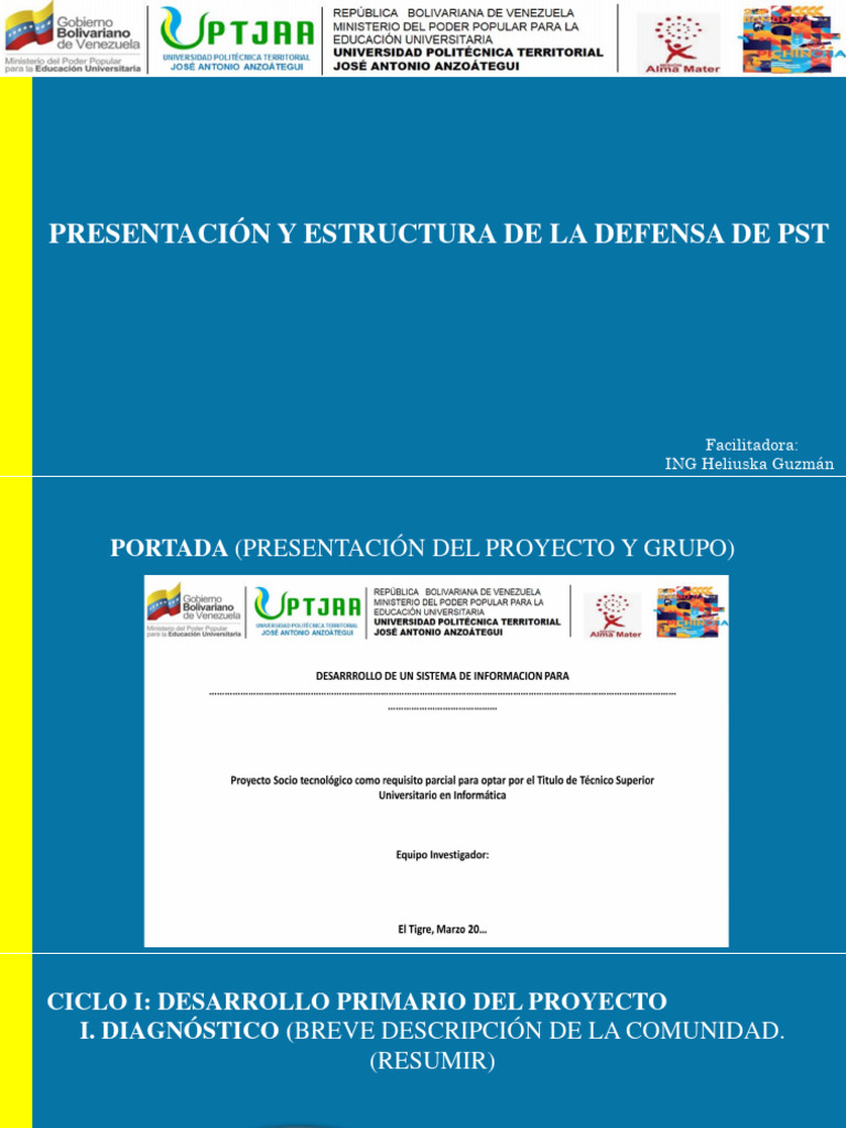 Estructura Final de La Presentacion de PST | PDF
