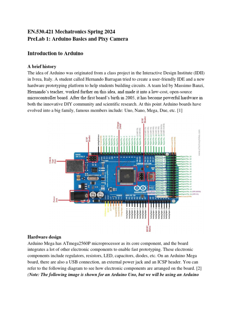 PreLab1 Spr2024 | PDF | Arduino | Computing