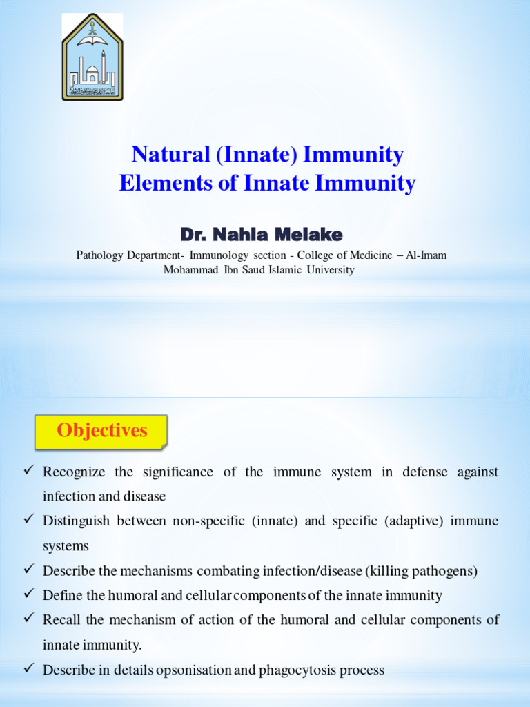 Natural (Innate) Immunity | PDF | Complement System | Phagocyte