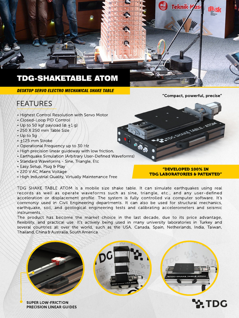 Tdg-Shaketable Atom | PDF