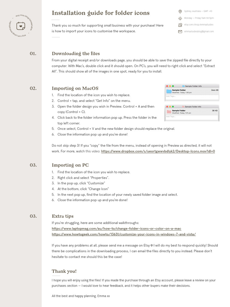 Icon Installation Guide | PDF | Icon (Computing) | Computer File