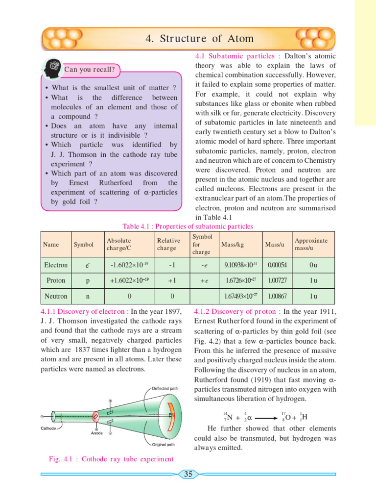4 CO1 Waonl MQK Xy Shye HV | Download Free PDF | Isotope | Atoms