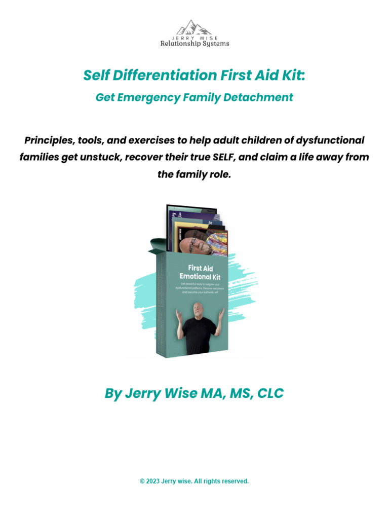 Self Differentiation First Aid Kit | PDF | Feeling | Anger