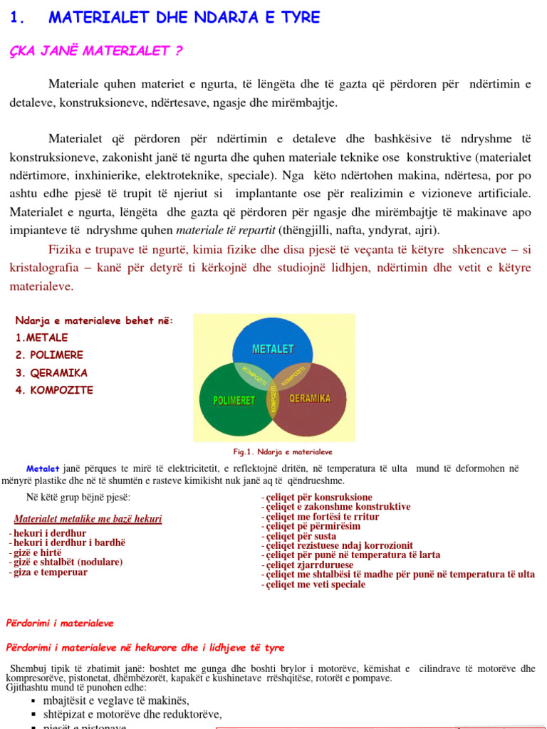 Ligjerata 2 - Shkenca Dhe Inxhinieria e Materialeve | PDF