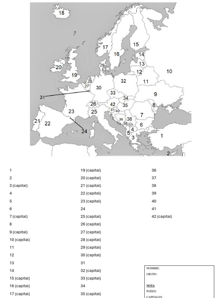 Examen Europa 2 | PDF