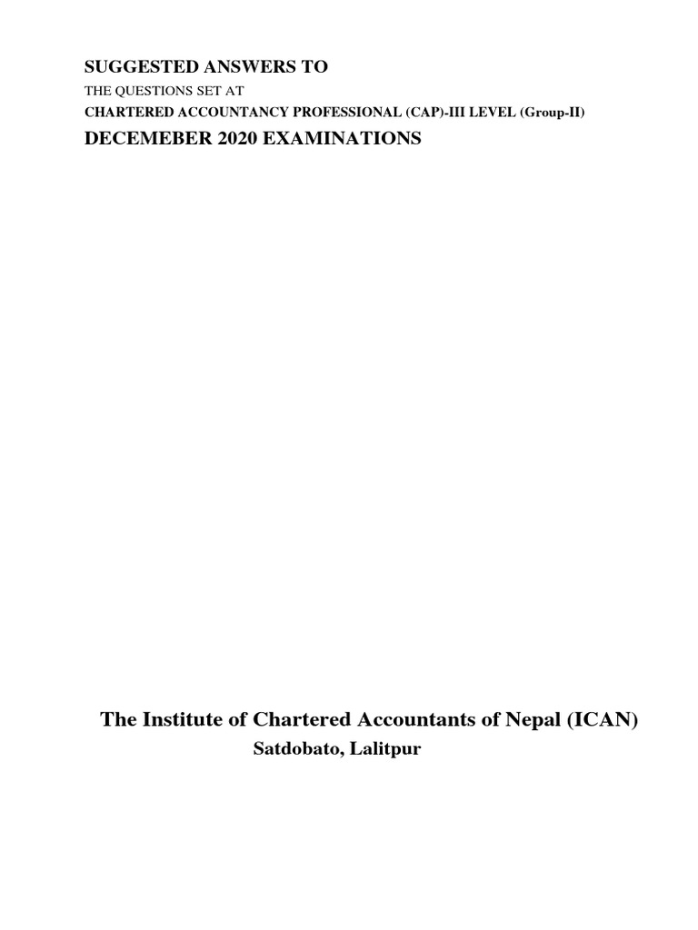 Group Ii - December 2020 | PDF | Audit | Supply Chain Management