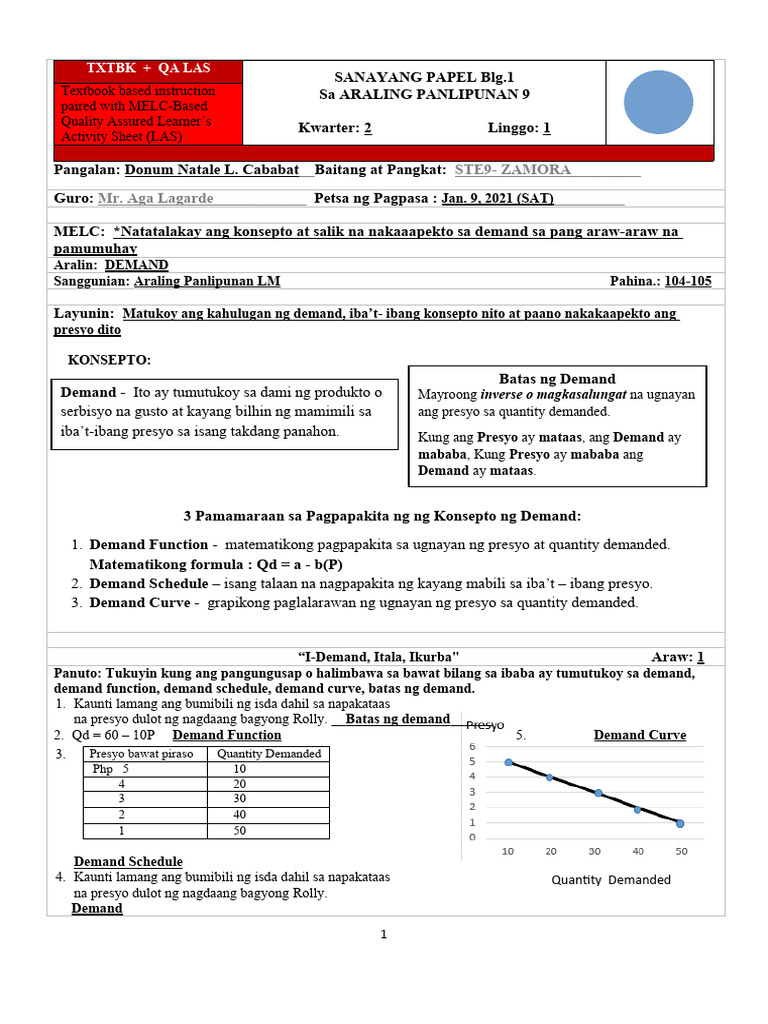 Arpa WK1 Q2 Las | PDF
