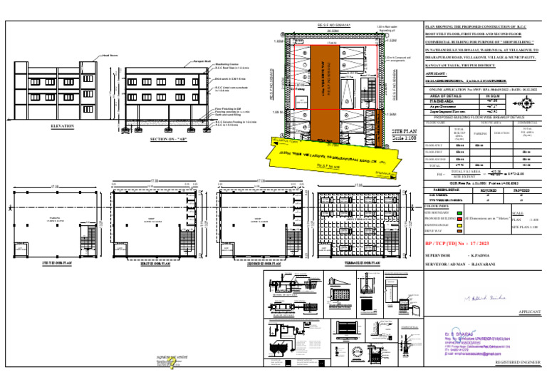 Site Plan Scale 1:100: Elevation | PDF