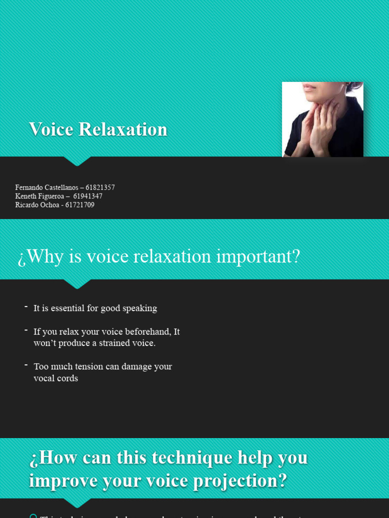 Voice Relaxation - FernandoCastellanos | PDF | Career & Growth