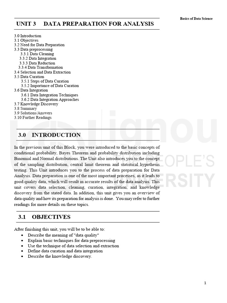 Data Preparation and Analysis | PDF | Data | Data Compression