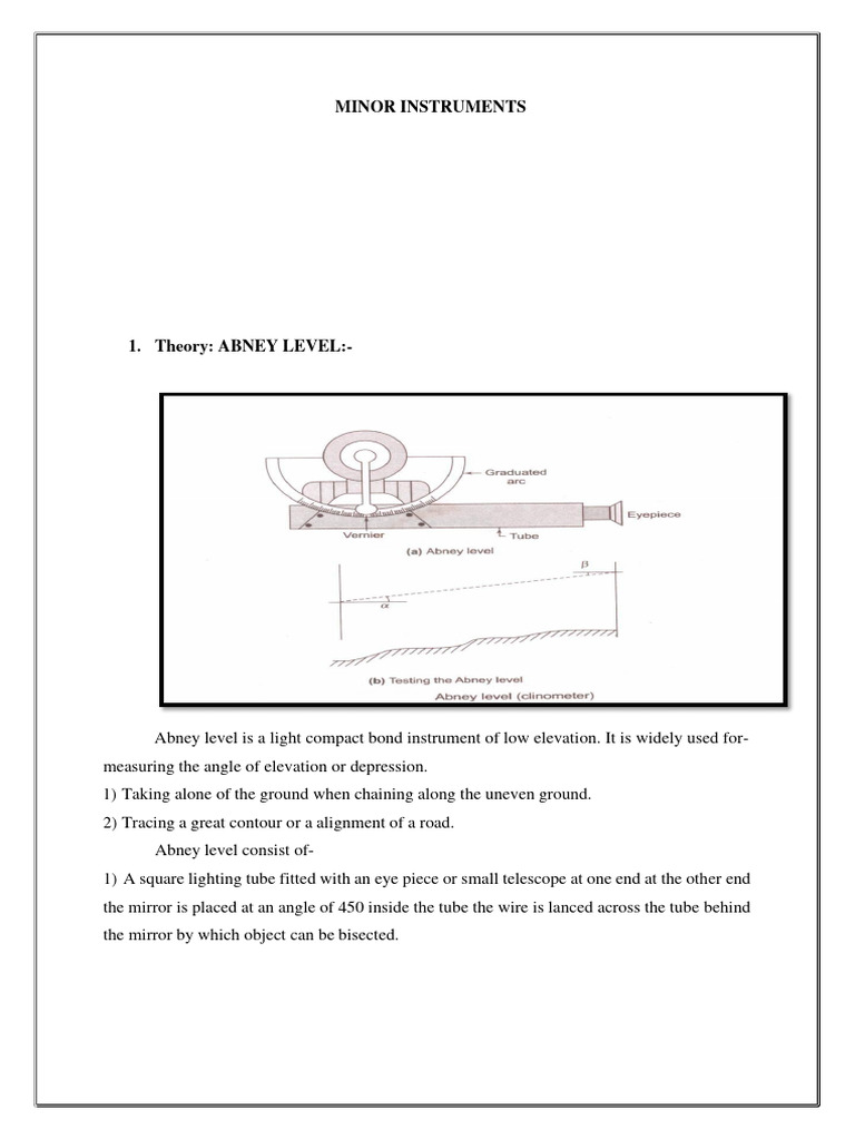 Minor Instruments 2 | PDF | Equipment | Optics