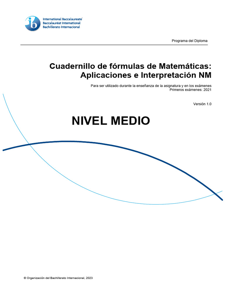 Cuadernillo Matem Aplic e Interpr NM | PDF | Zona | Matemáticas
