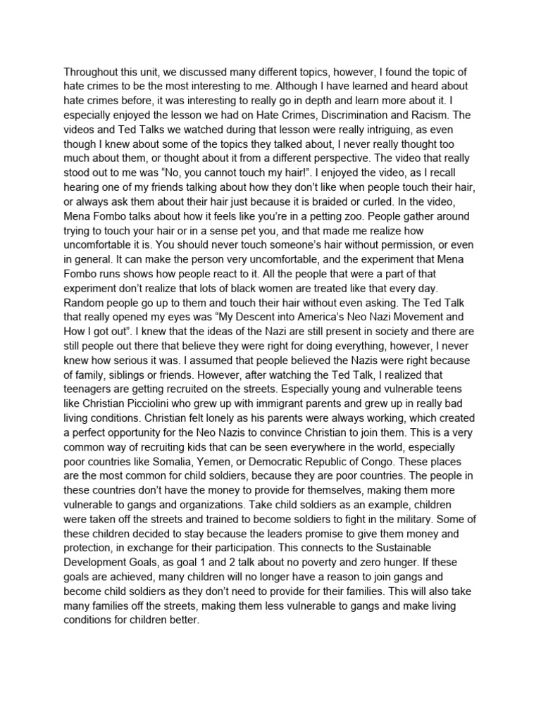 Reflection On Racism and Discrimination | PDF | Genocides | Rwandan ...