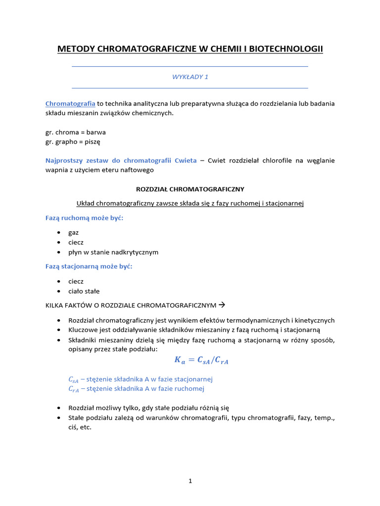 Metody Chromato | PDF