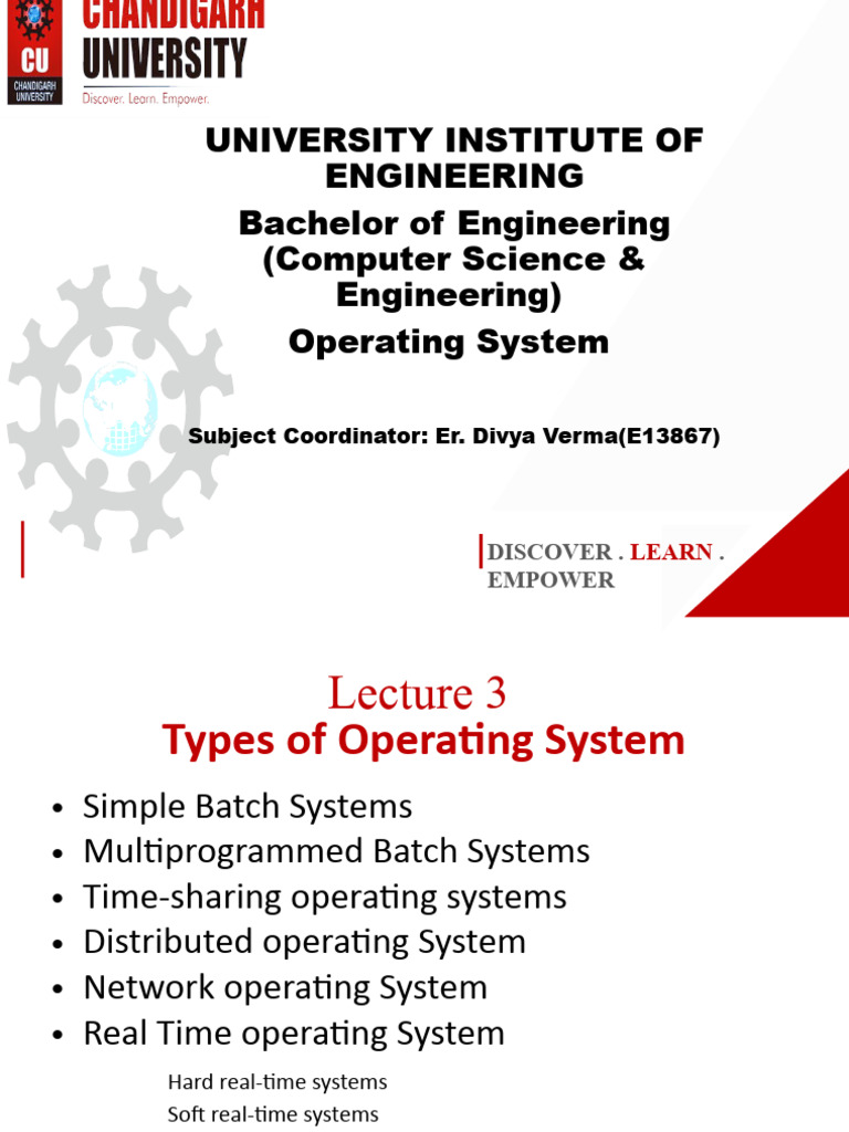 L-1.1.3 Types OS | Download Free PDF | Process (Computing) | Operating System