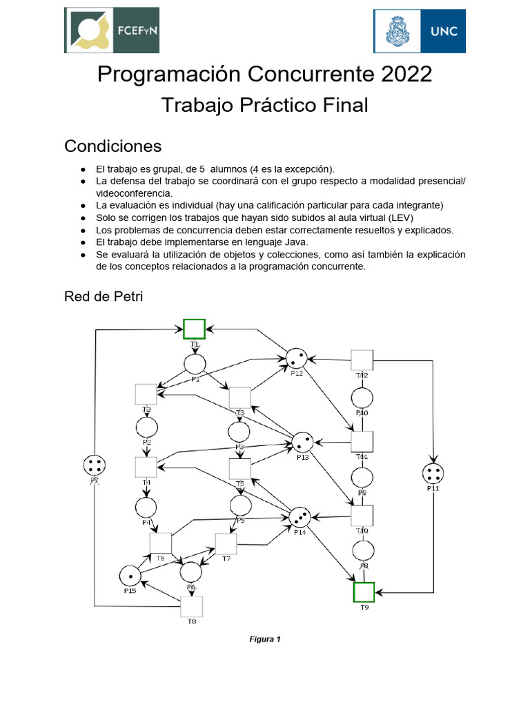 Enunciado TP Final Concurrente 2022 | PDF | Hilo (Computación) | Programa de computadora