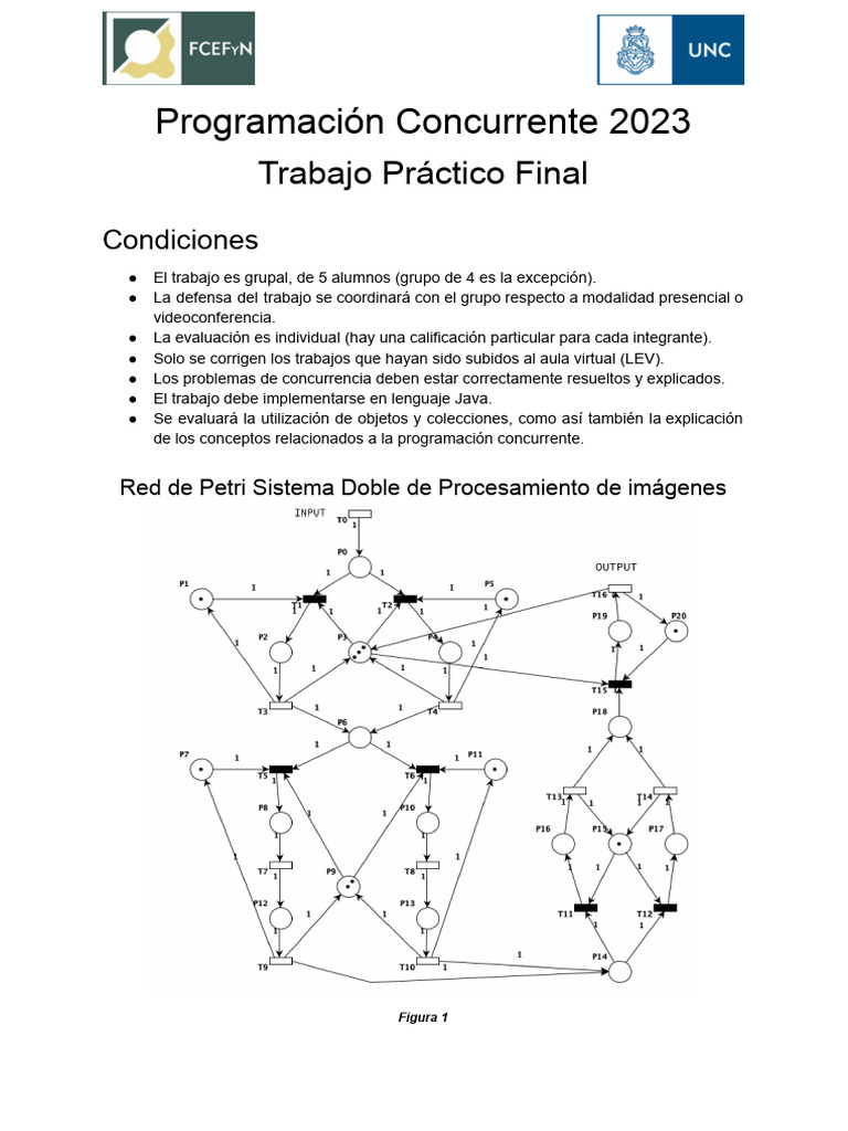 Enunciado TP Final Concurrente 2023 | PDF | Ingeniería de software | Programación de computadoras