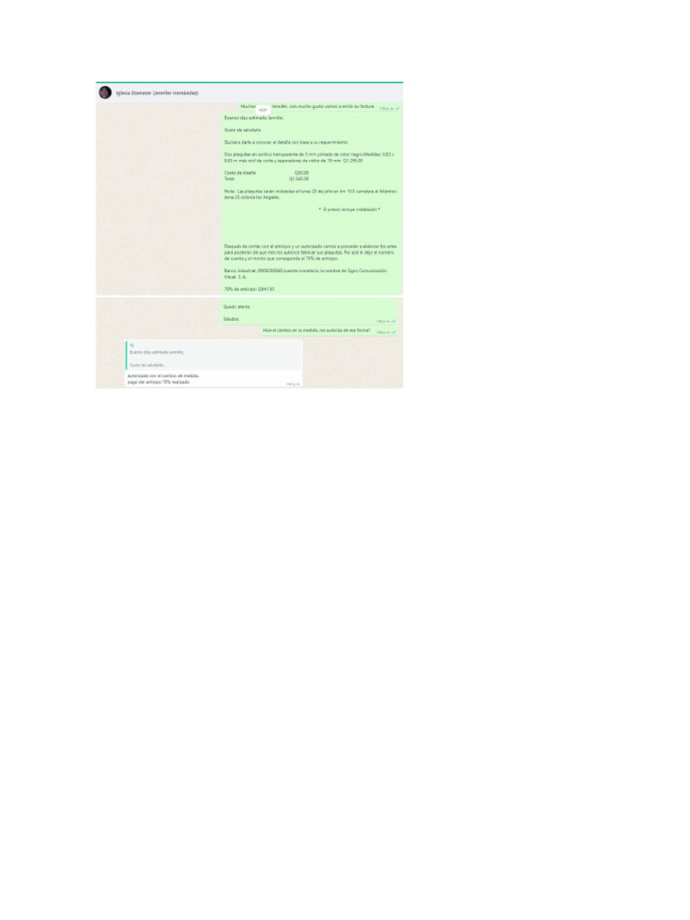 Cotización Jennifer | PDF