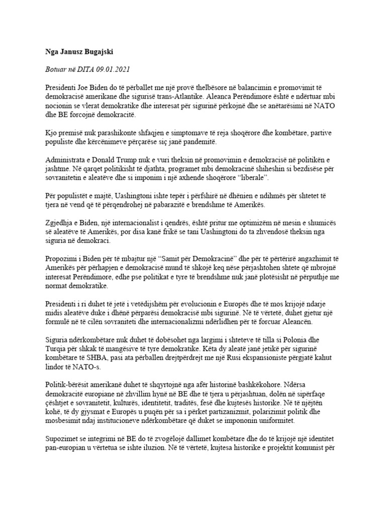 Nga Janusz Bugajski | PDF Nga Janusz Bugajski | PDF