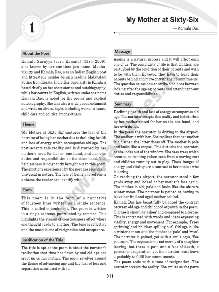 My Mother at Sixty Six 2023 | PDF