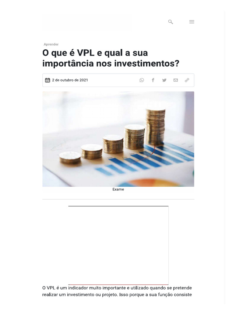 O que é VPL | PDF