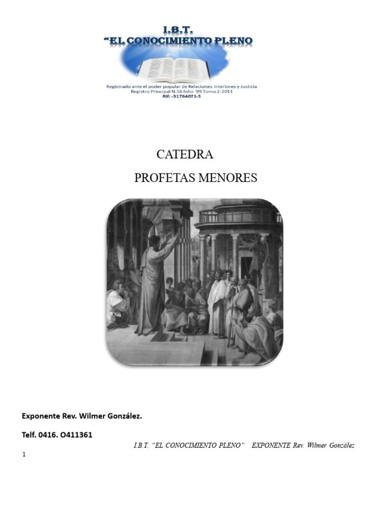 Profetas Menores Guia Pdf Templo En Jerusalén Jonás