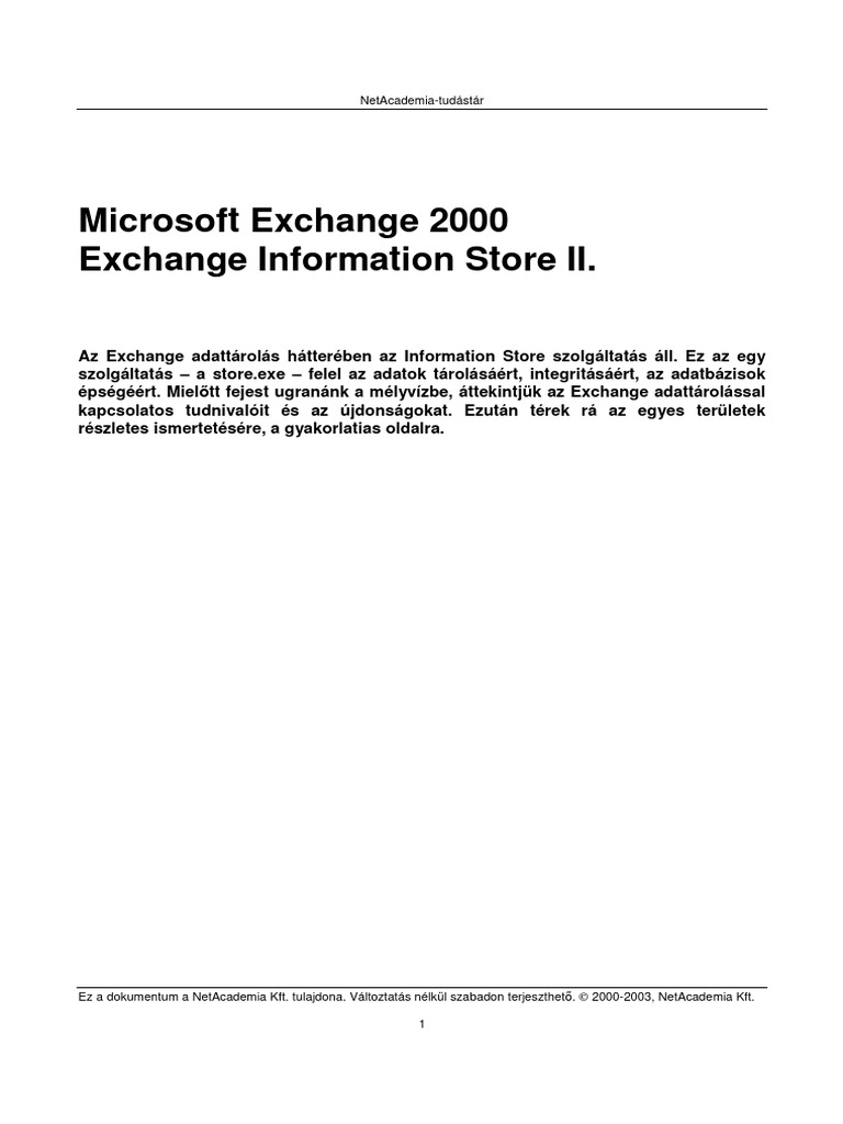 Exchange | PDF
