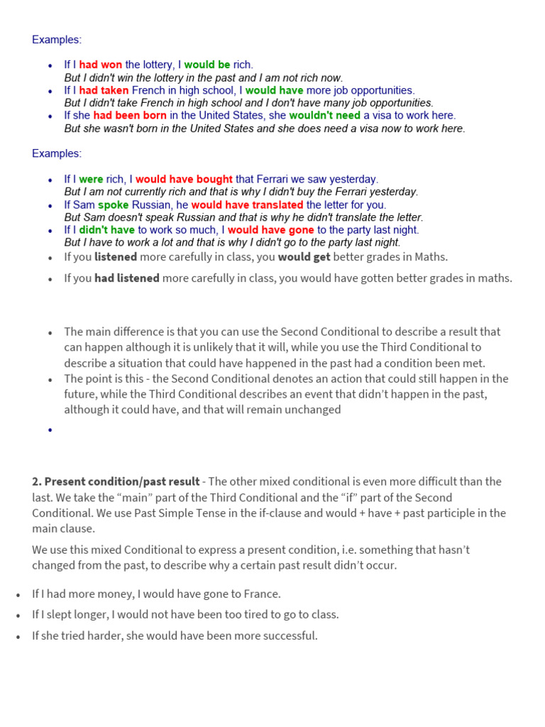 Mixed Conditional | PDF | Semantic Units | Language Families
