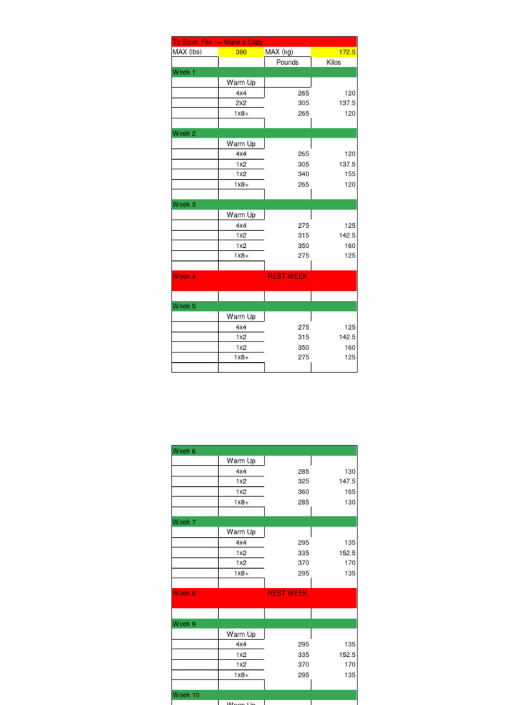 Mag - Ort Deadlift Program (2020 Fixed Version) | PDF