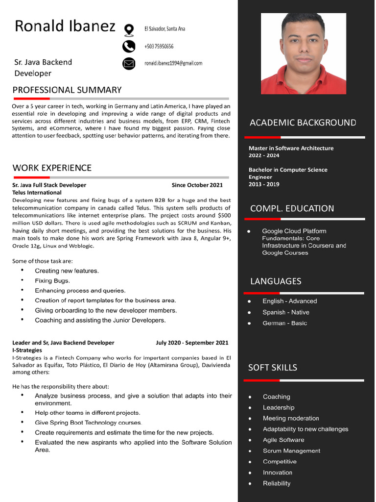 CV 2023 - Ronald Ibanez | PDF