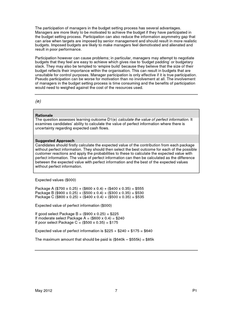 (Backup) P1 CIMA VPI Set I | PDF | Business Economics | Business