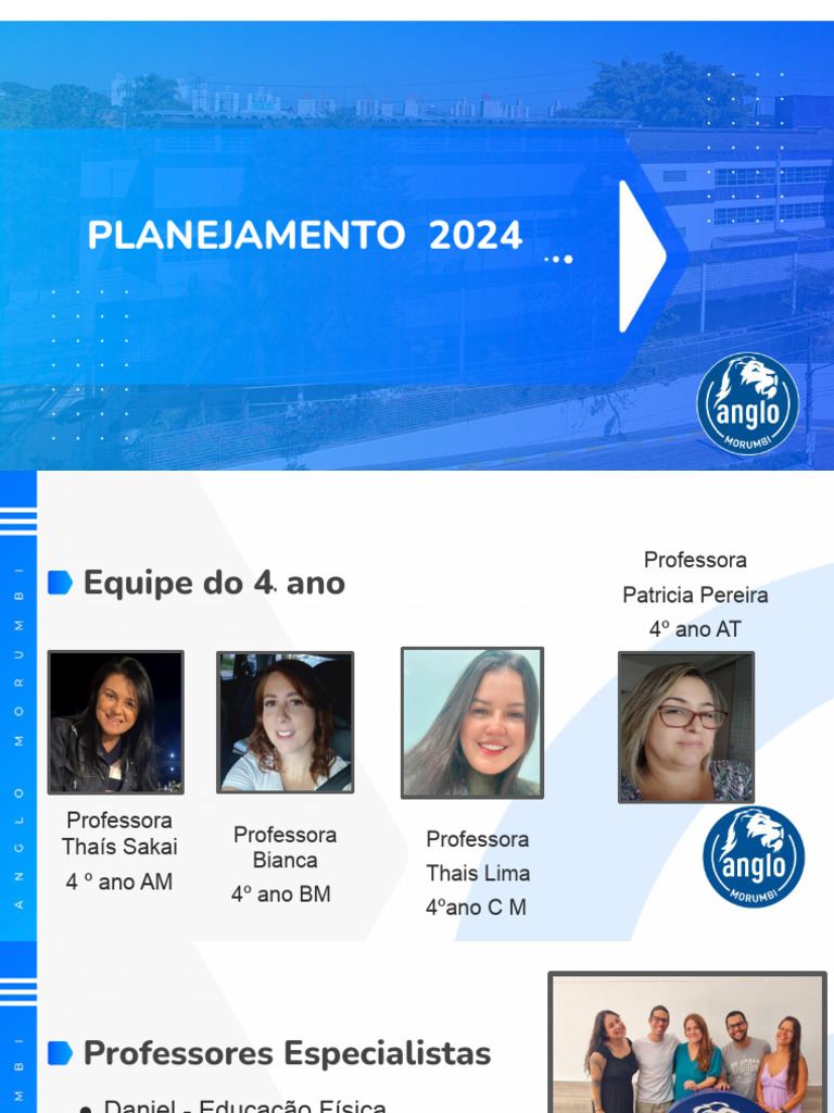 4º Ano - Reunião de Pais 2024 | PDF | Pedagogia | Aprendizado