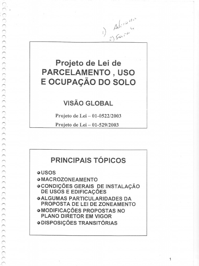 Apresentação Do Projeto de Lei | PDF