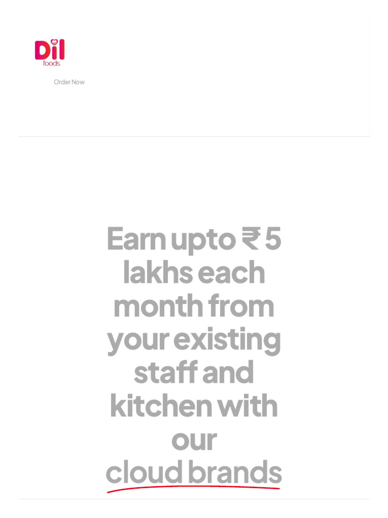 Dil Foods - Bringing India To Your Plate - Dil Foods | PDF | Economies