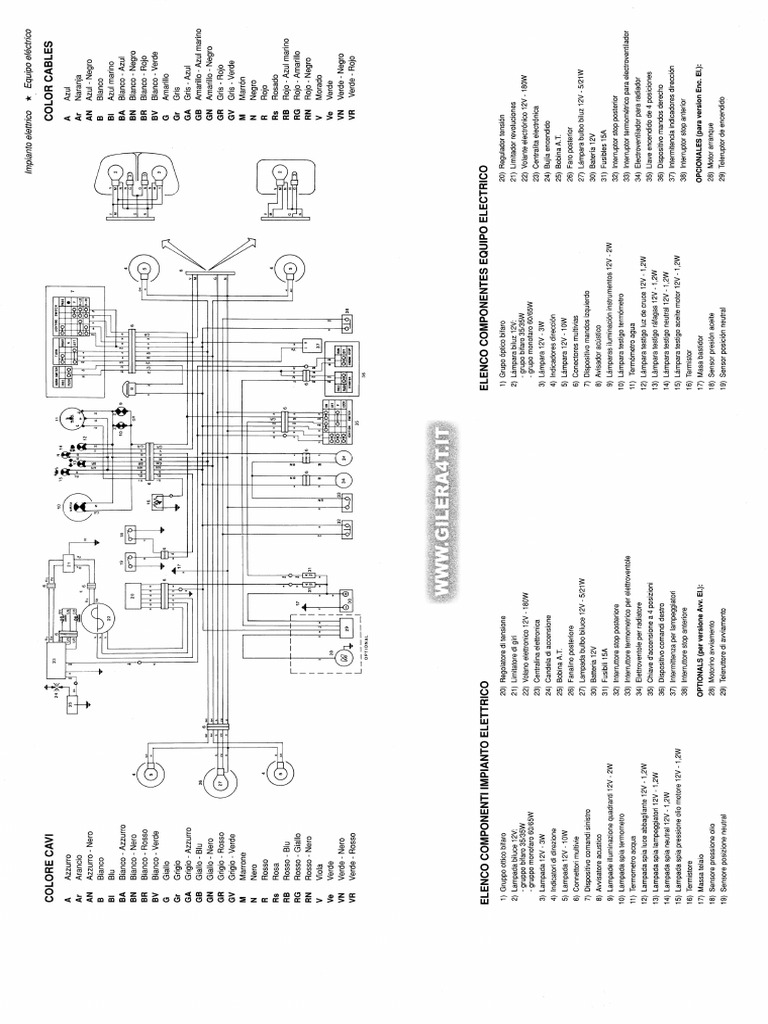 Schema Elettrico RC 600 | PDF