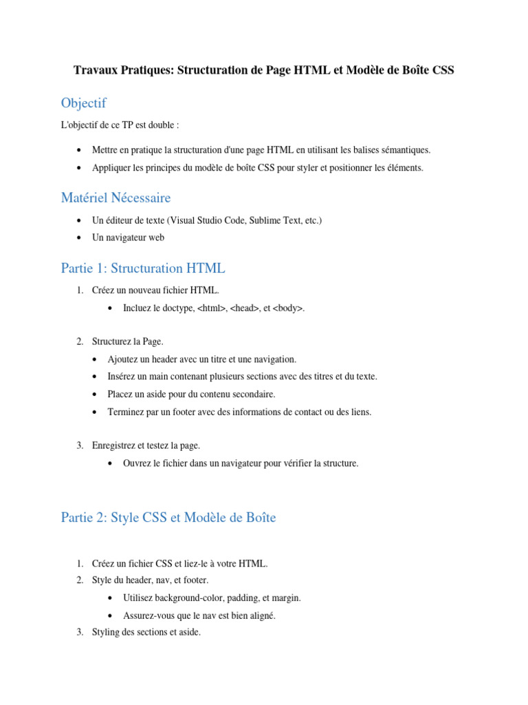 TP Structure | PDF | Affaires | Ordinateurs