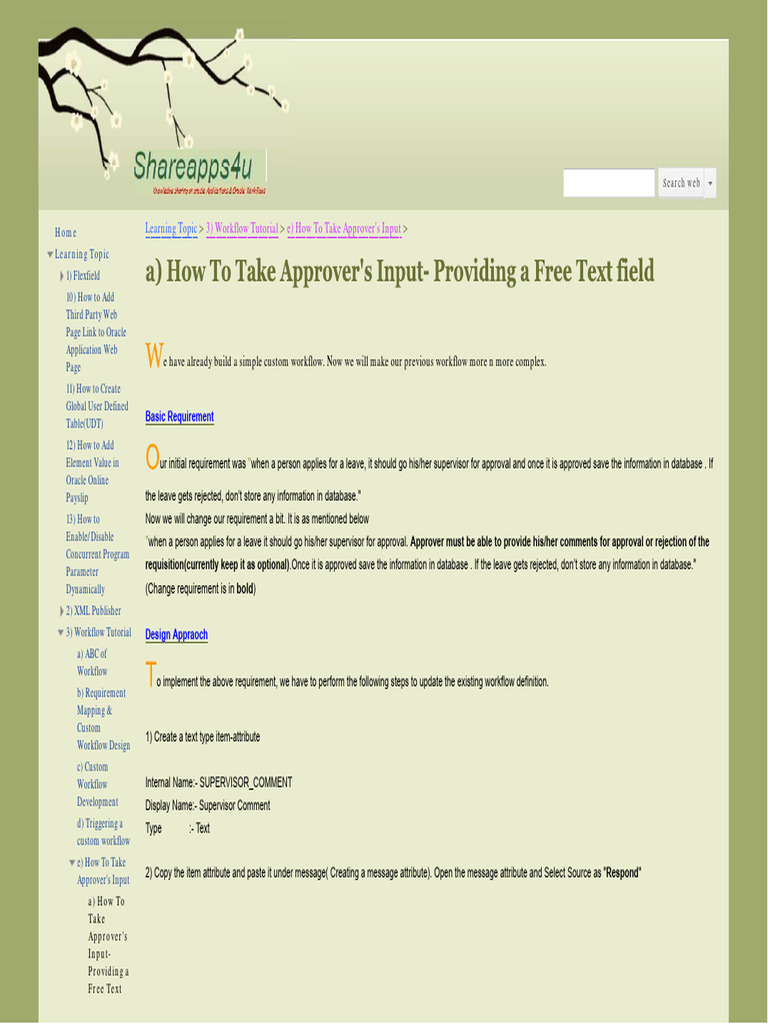 5-How To Take Approver's Input - Providing A Free Text Field ...