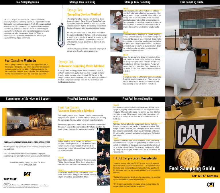 Fuel Sampling Guide | PDF
