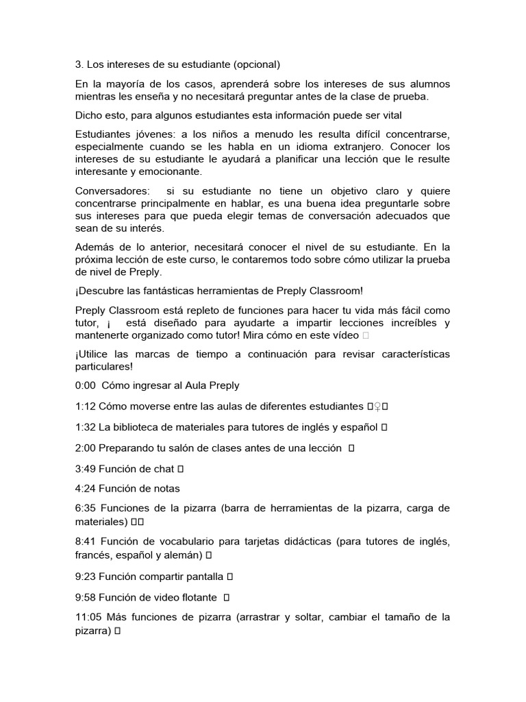 Guía para Tutores de Preply | PDF | Léxico | Gramática