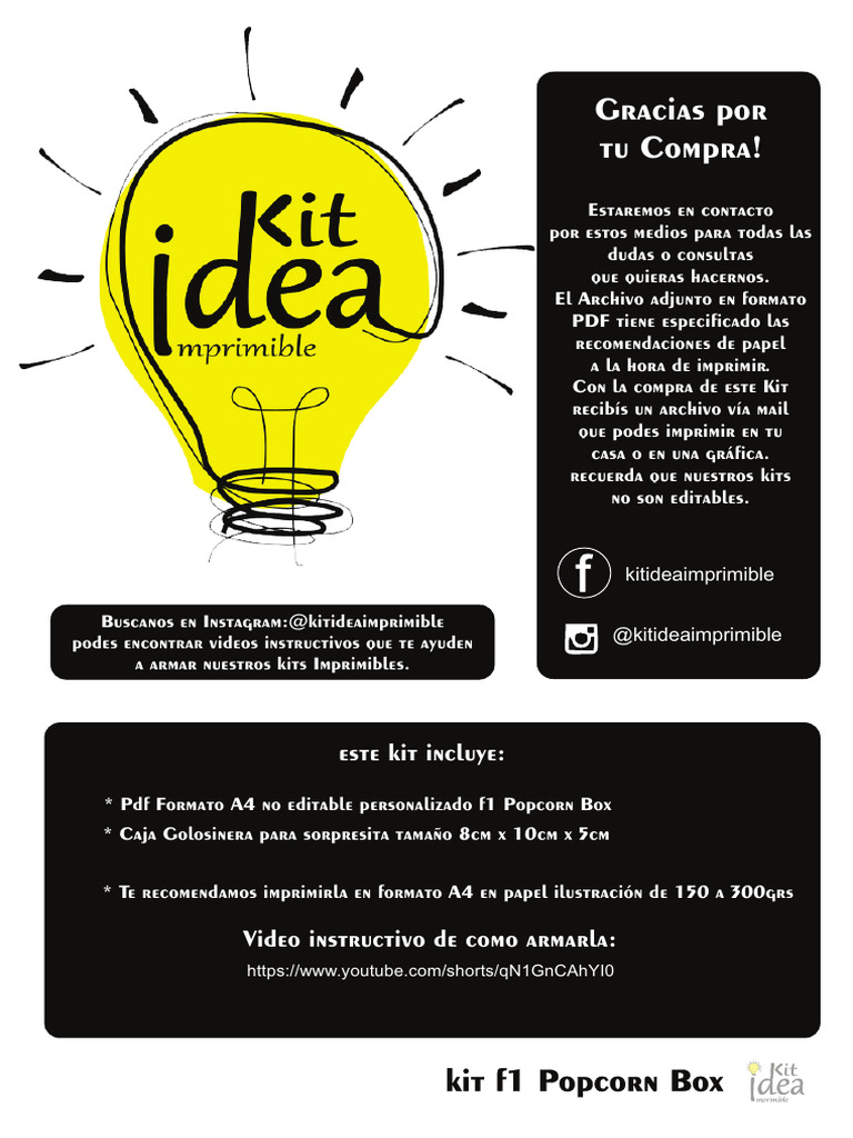 Kit f1 Popcorn Box (1) - Unlocked | PDF