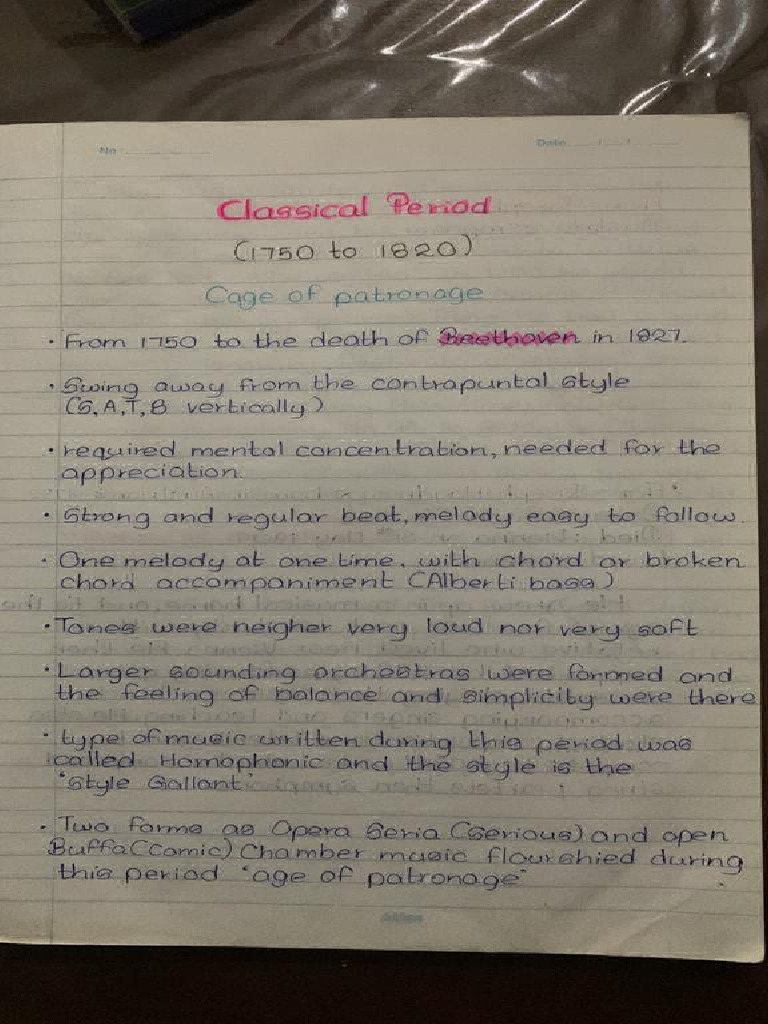 Classical Period of Music | PDF