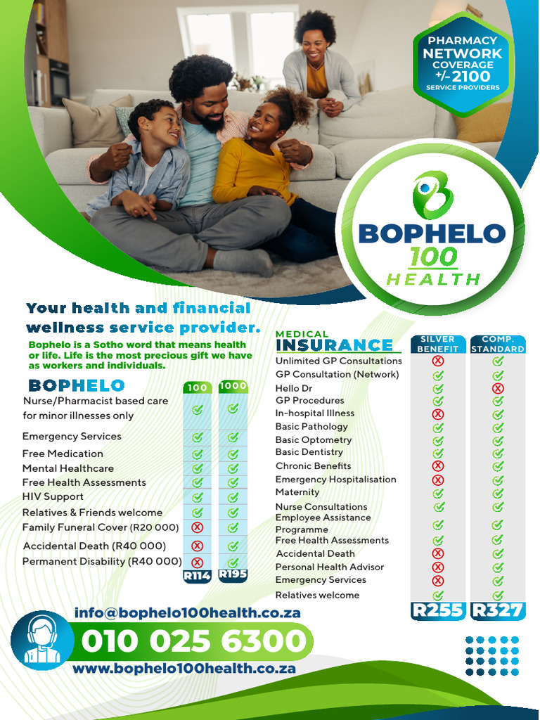 Bophelo Health One Pager | PDF | Health Care | General Practitioner
