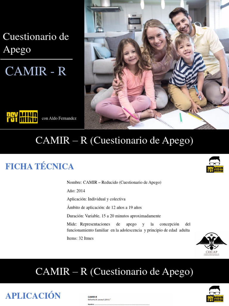 Camir - R | PDF | Teoría de apego | Ciencias del comportamiento