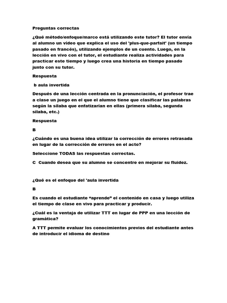 Métodos de Enseñanza en el Aula Invertida | PDF | Cognición ...