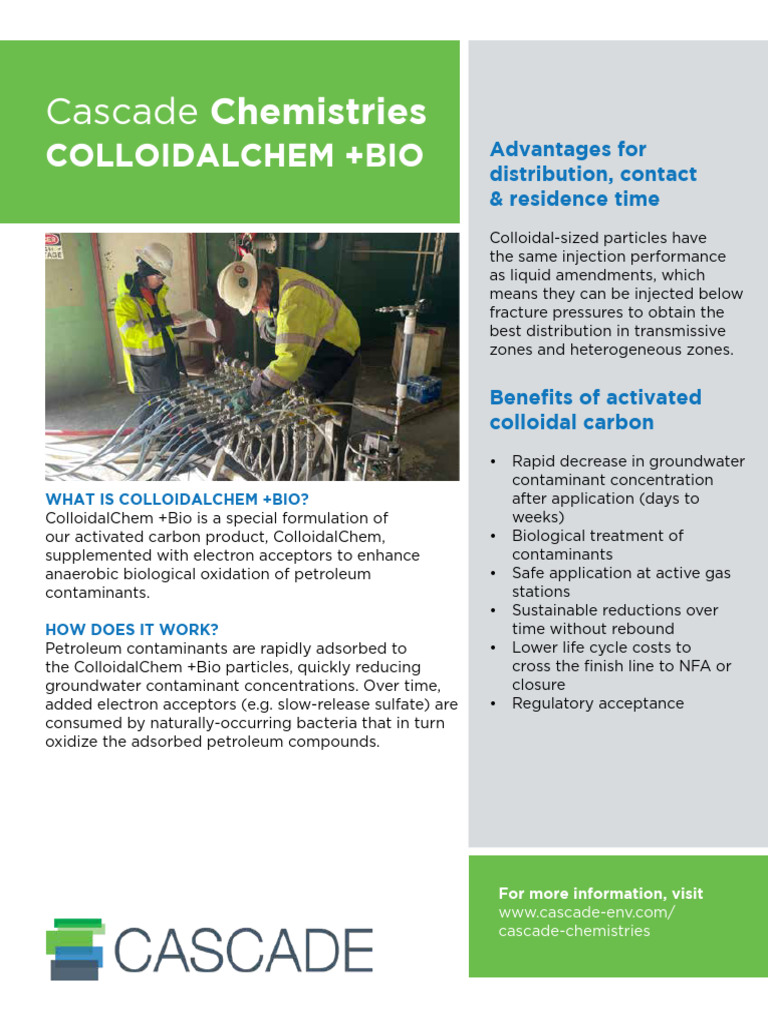 Cascade Chemistries Colloidalchem Bio | PDF | Environmental Remediation ...