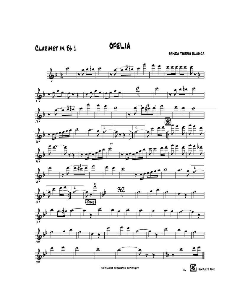 Ofelia - Banda Tierra Blanca | PDF