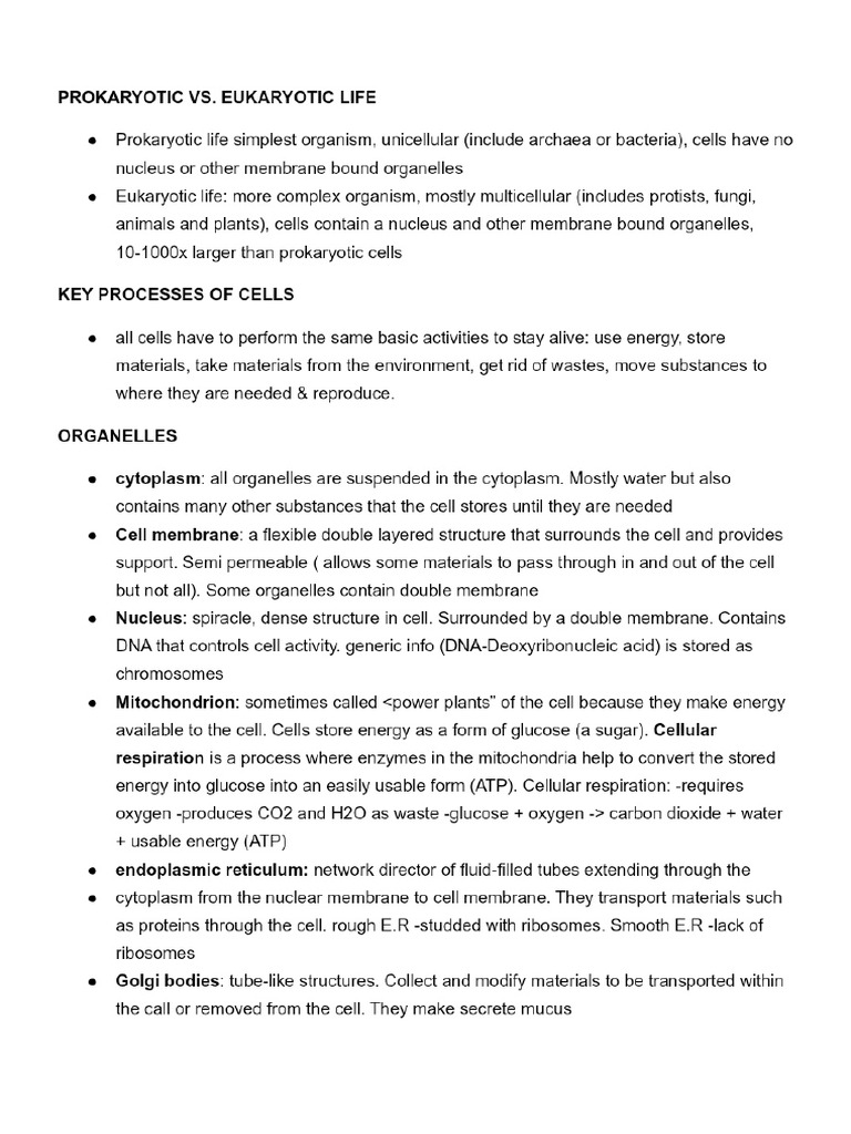 Biology Notes | PDF