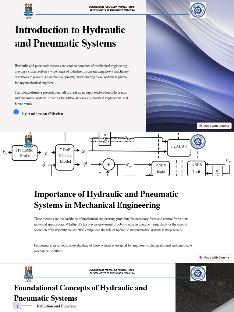 Hydraulic and Pneumatic Systems Overview | PDF | Engineering | Hydraulics